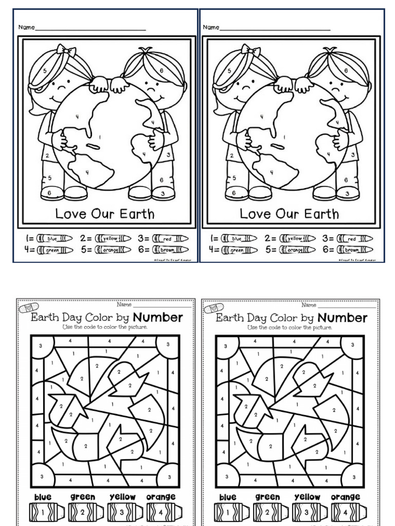 Earth Day Coloring Activity | PDF