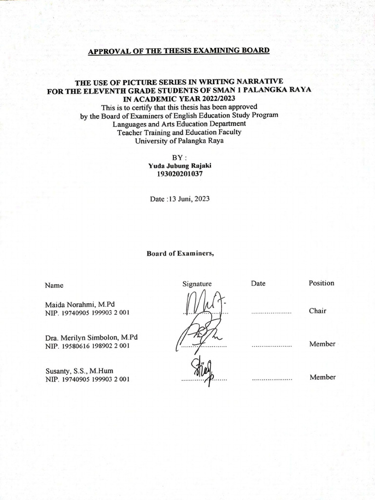 Approval Thesis | PDF