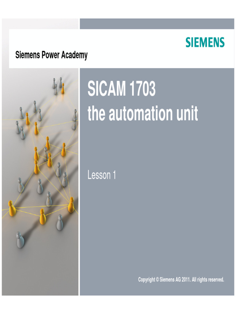 RTU-4-04-easy SICAM 1703 Lesson1 | PDF | Automation | Electronics