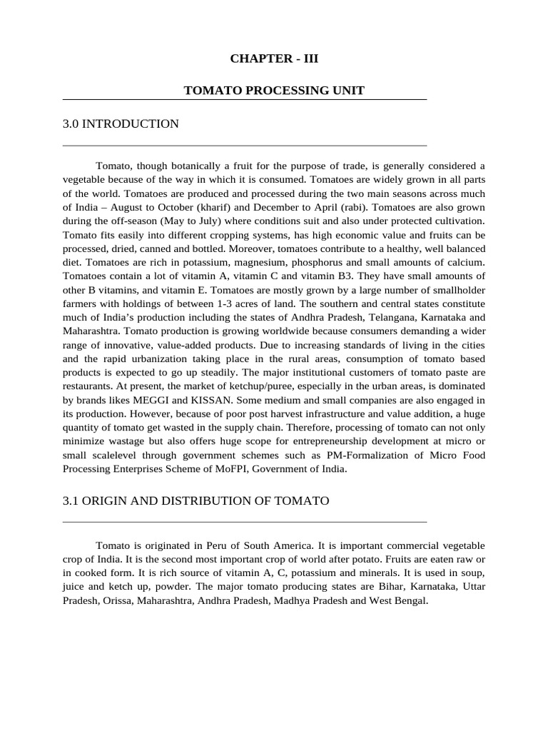 viswa chap 3 | PDF | Tomato | Ketchup