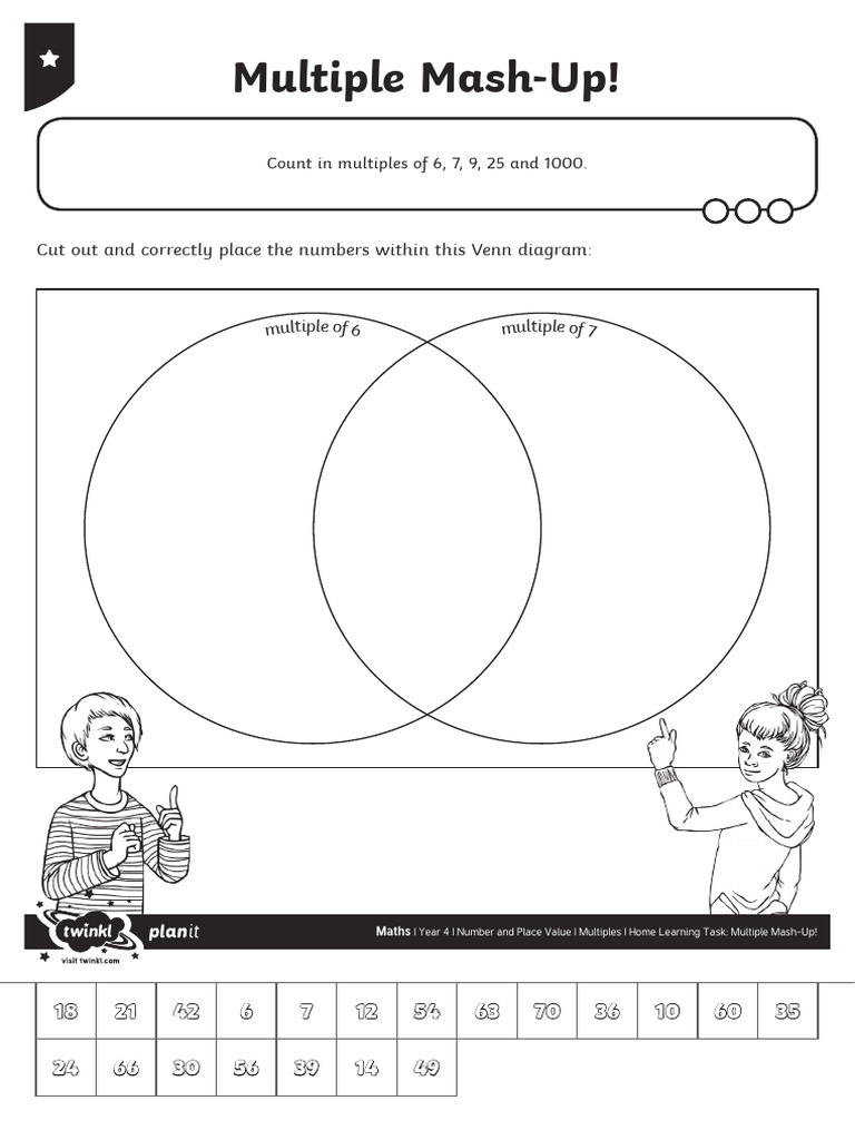 Multiples of 6 7 9 25 and 1000 Differentiated Worksheet - Ver - 2 | PDF ...