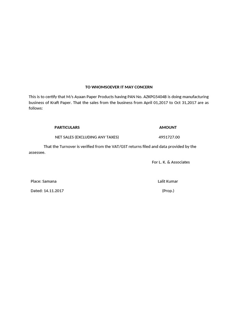 CA Certificate - Ayaan | PDF