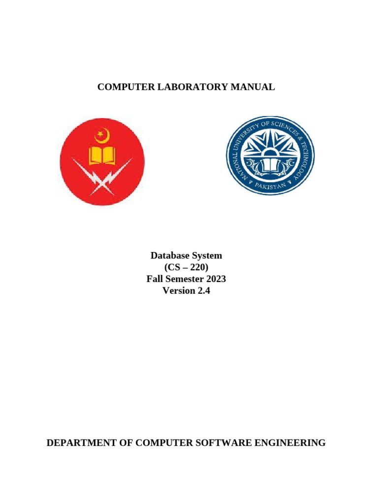 Database Systems Lab Manual - Updated Sep 2023 | PDF | Databases | Computing