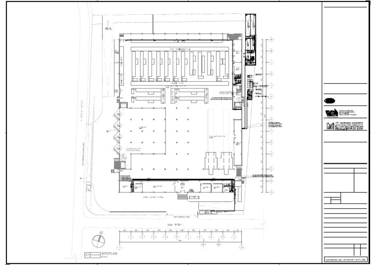 Factory and Office Site Plan Drawing | PDF
