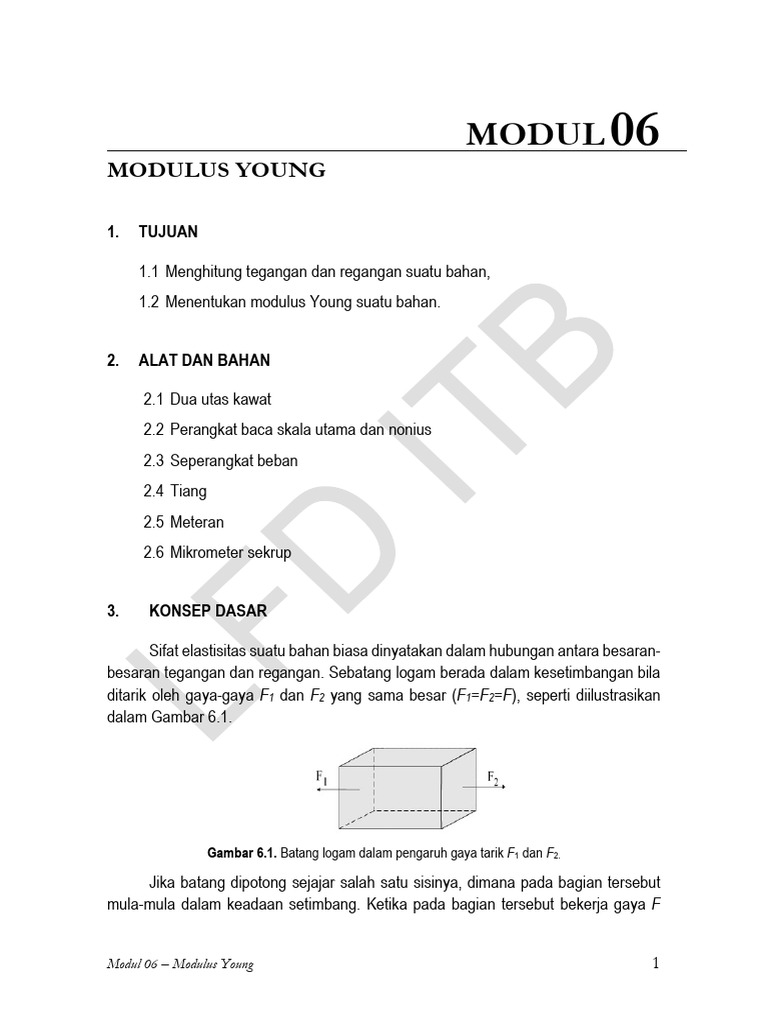 MODUL 06 Modulus Young | PDF