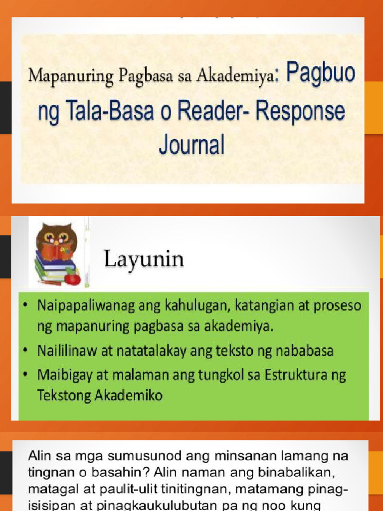 Mapanuring Pagbasa Sa Akademiya | PDF