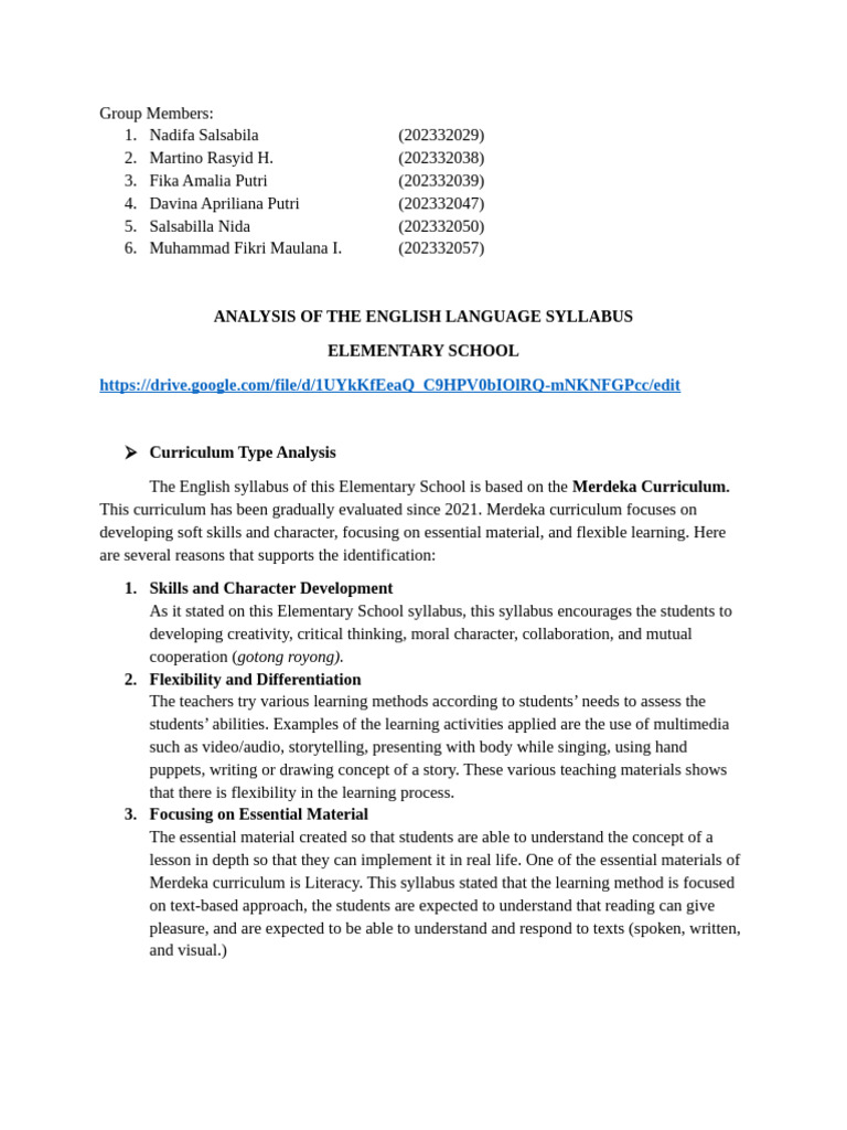 Analysis Syllabus CMD Group 2 | PDF | Communication | Multimedia