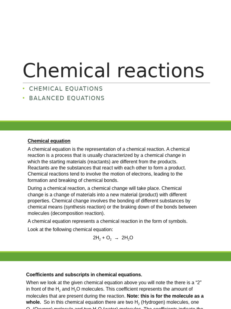 2 - Chemical Reactions | PDF | Rust | Oxide