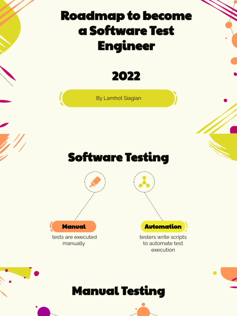Software Test Engineer Roadmap Guide | PDF | Selenium (Software ...