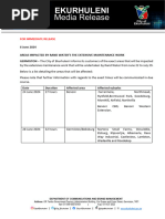 Gauteng Load Reduction Schedule | PDF