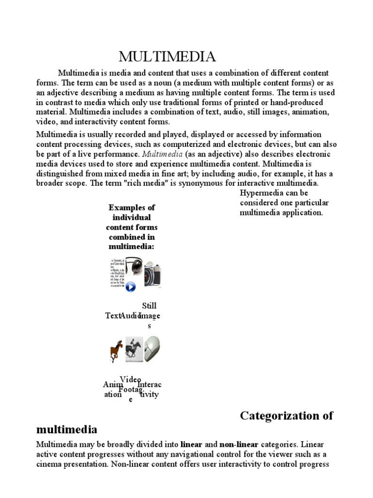 Multimedia | PDF | Multimedia | Mass Media