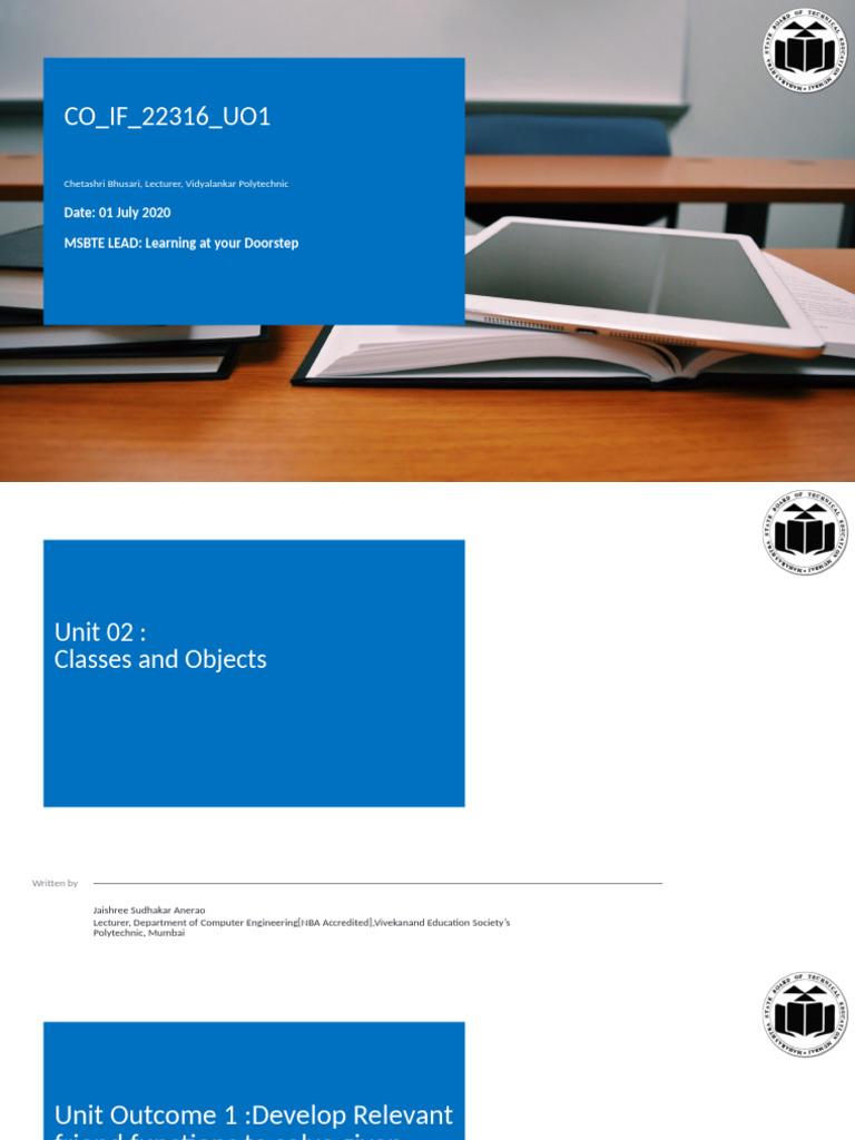 Oop Co2 Lo4 PPT | PDF | Parameter (Computer Programming) | Computing