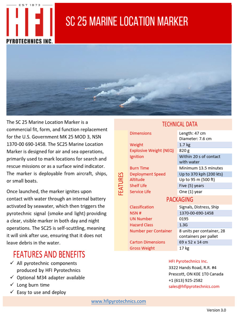 Marine Marker for SAR Missions | PDF | Technology & Engineering