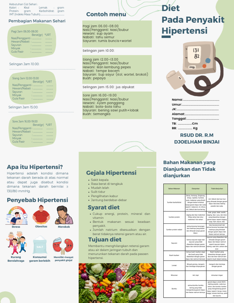 Leaflet Hipertensi | PDF