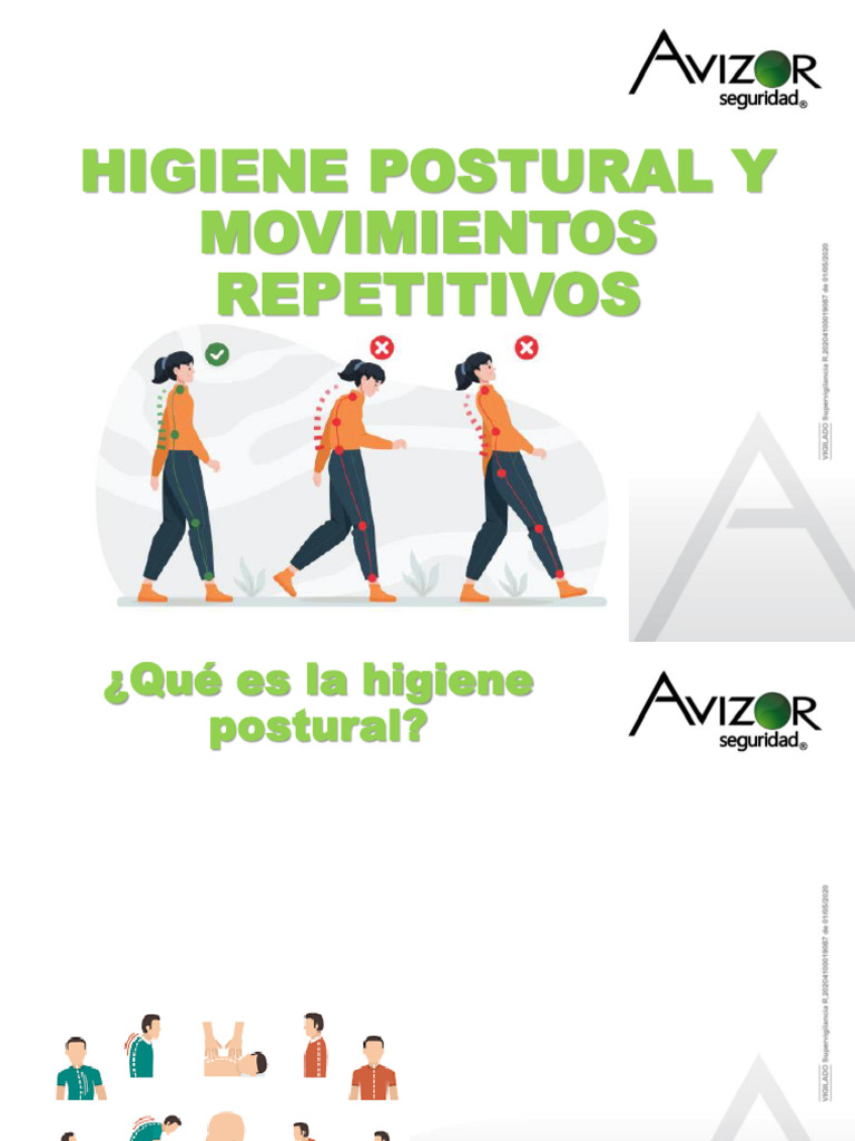 Higiene Postural Y Movimientos Repetitivos | PDF | Dolor lumbar | Músculo