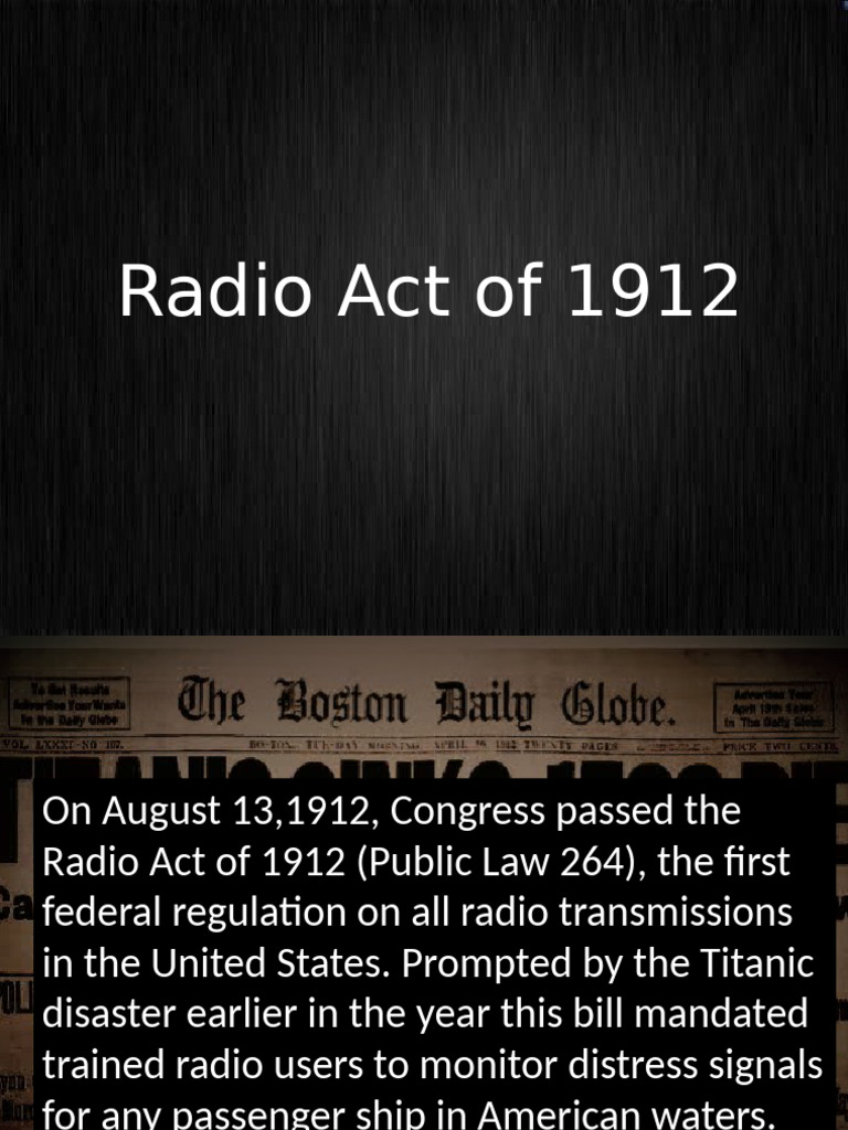 Radio Act of 19-WPS Office | PDF