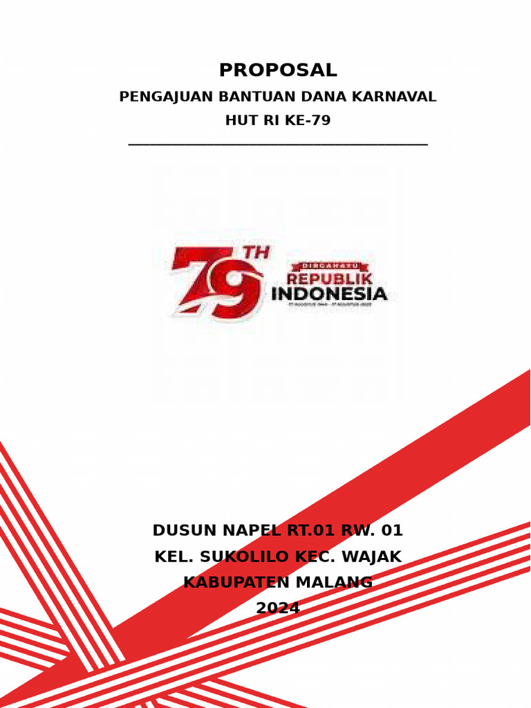 Proposal Dana Karnaval HUT RI Ke-79 | PDF