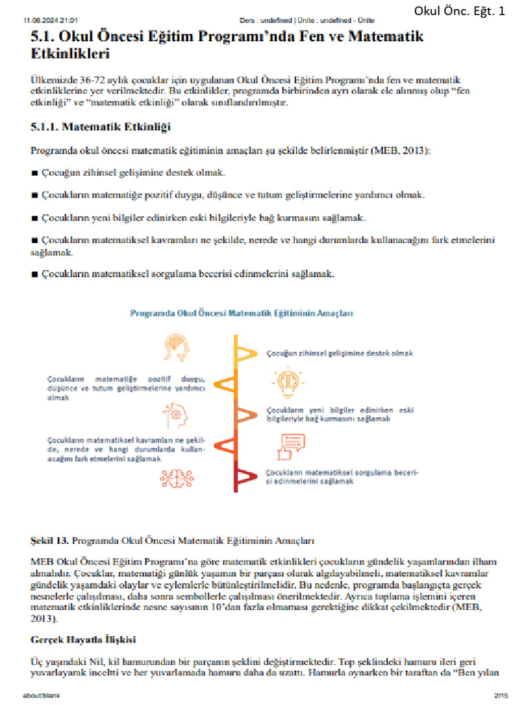 Okul Öncesi Eğitim | PDF