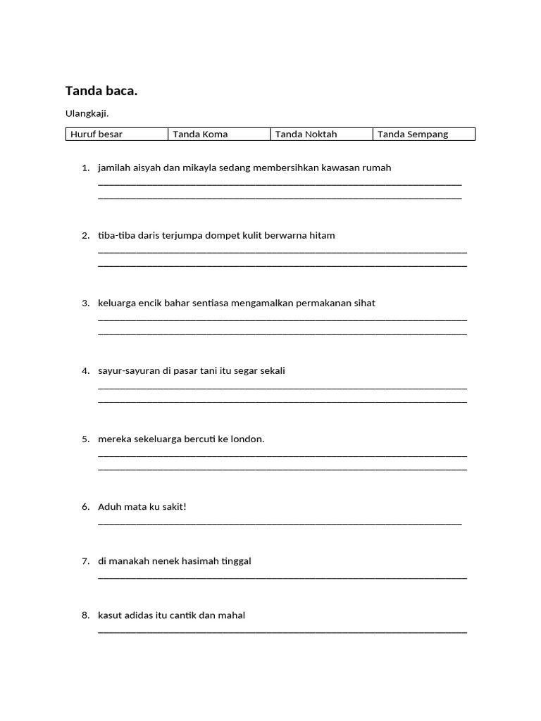 Tanda Baca | PDF