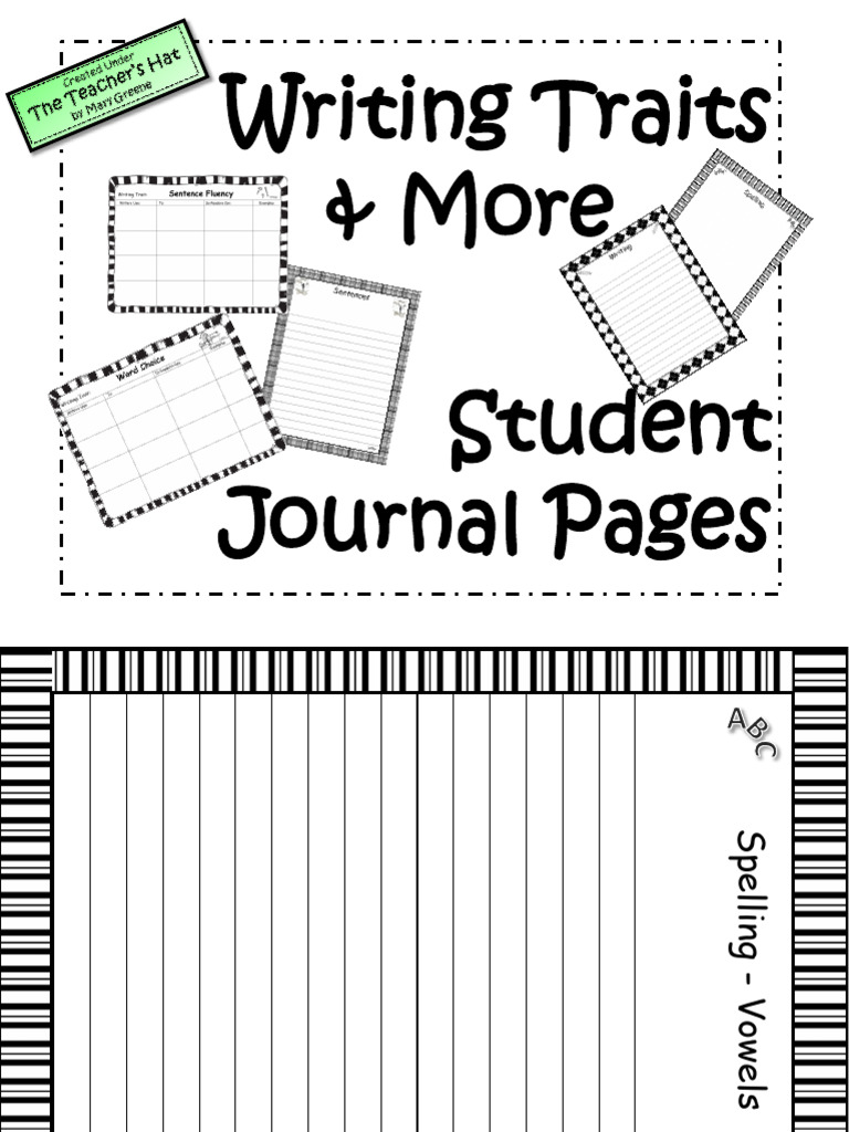 Writing Traits & More Student Journal Pages | PDF