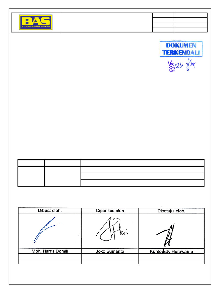 PR-BAS-OSHE-007 - Identifikasi Bahaya Penilaian Dan Pengendalian Risiko ...