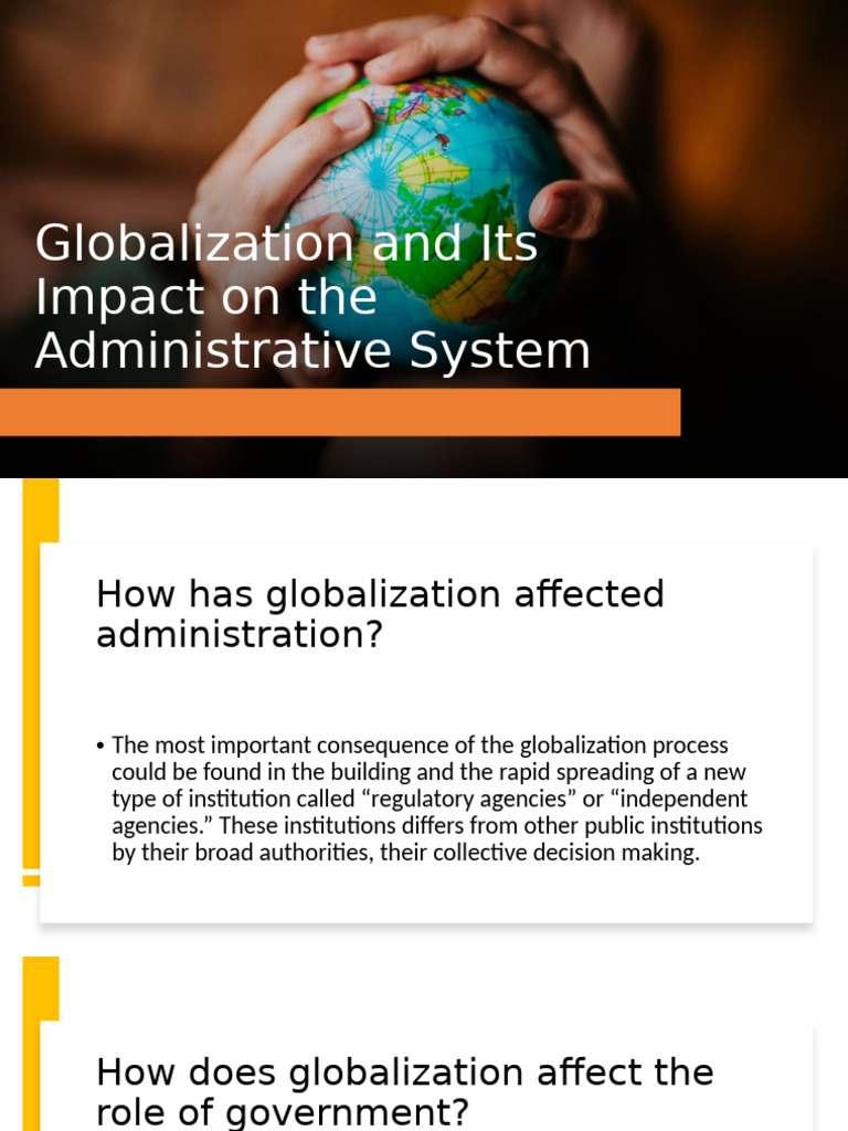 Globalization's Impact on Public Administration | PDF | Globalization ...
