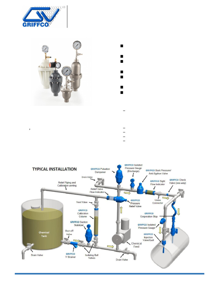 Griffco Pulsation Dampeners Overview | PDF | Pump | Materials