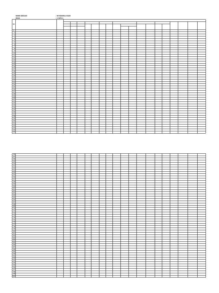 Form Penjaringan 2024 | PDF