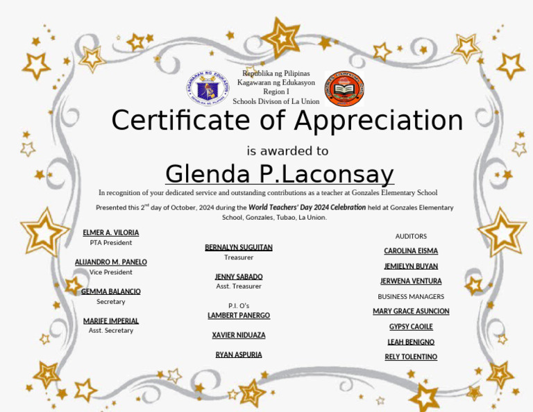 Cert Of Service Award Pdf