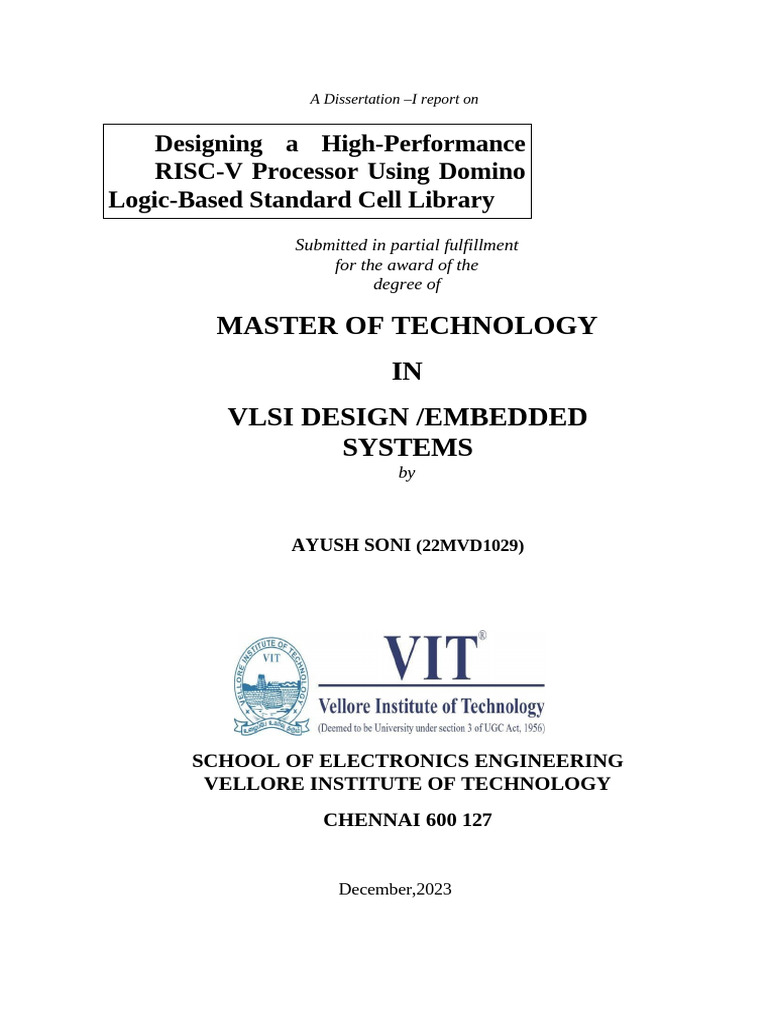 Thesis Report - TEMPLATE | PDF | Logic Gate | Cmos