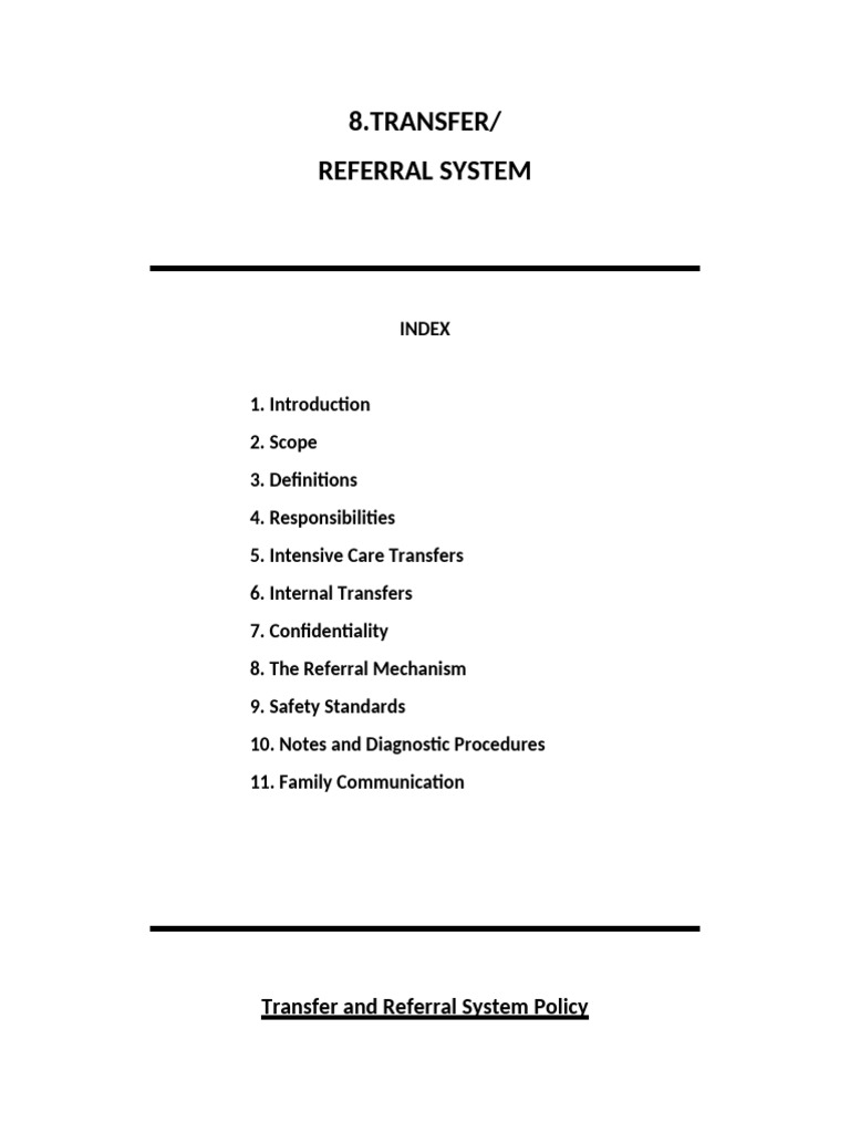 Eye Care Transfer Protocol | PDF | Patient | Nursing