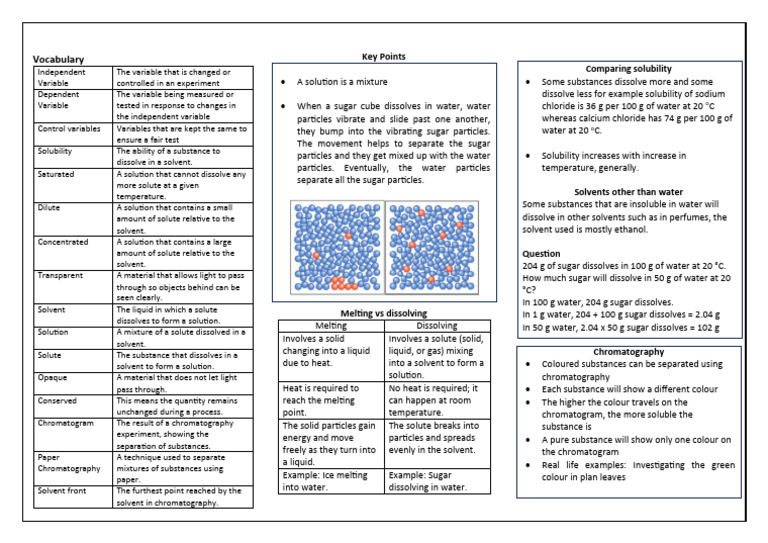 Knowledge Organizer - Unit 2 (Properties of Materials) | PDF ...