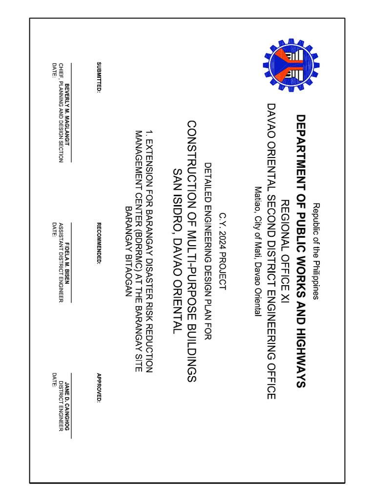 DPWH Construction of Multi Purpose Building | PDF