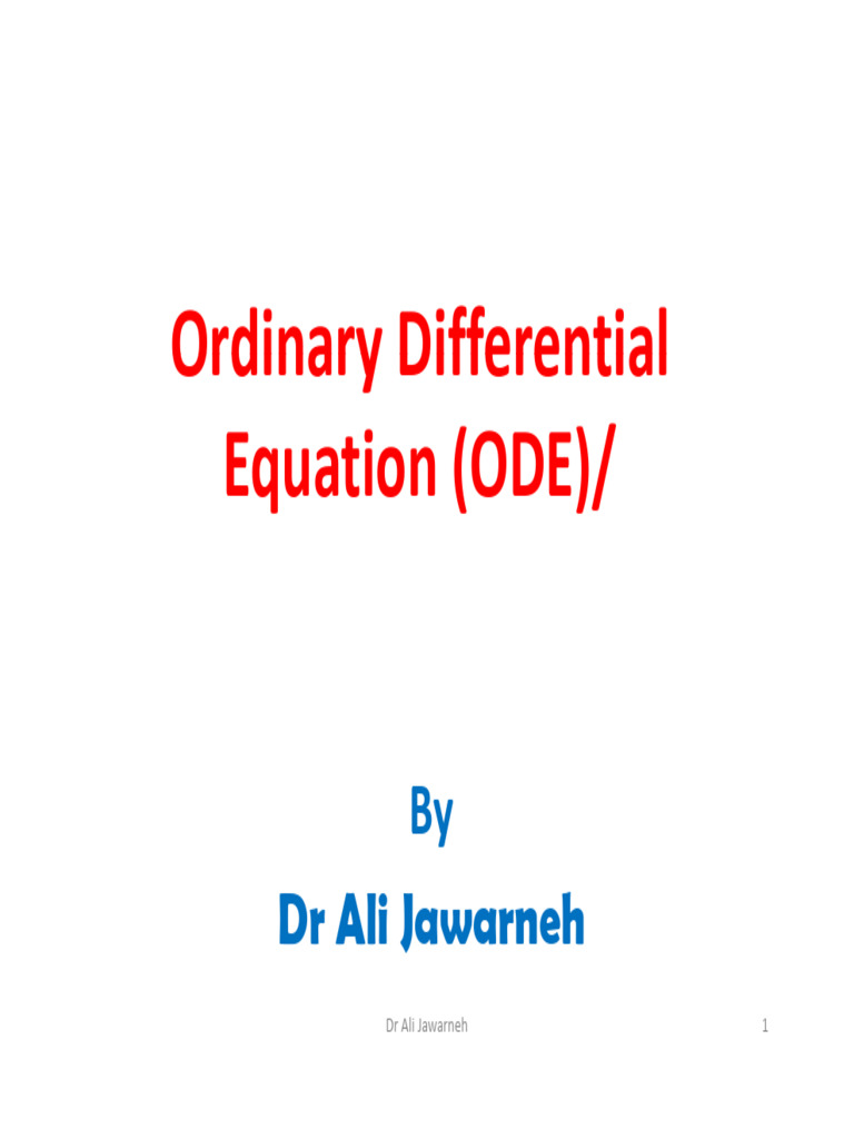 ODE Solutions with Runge-Kutta | PDF | Ordinary Differential Equation | Computational Science
