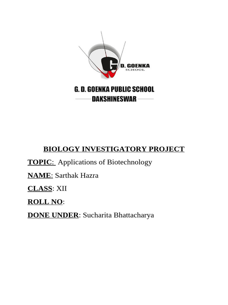 Applications of Biotechnology in Agriculture | PDF | Biotechnology ...
