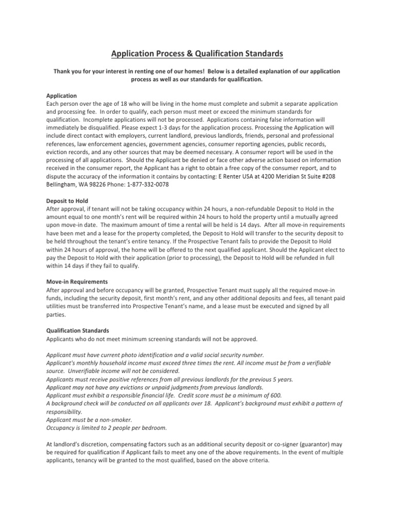 Qualification Standards | PDF