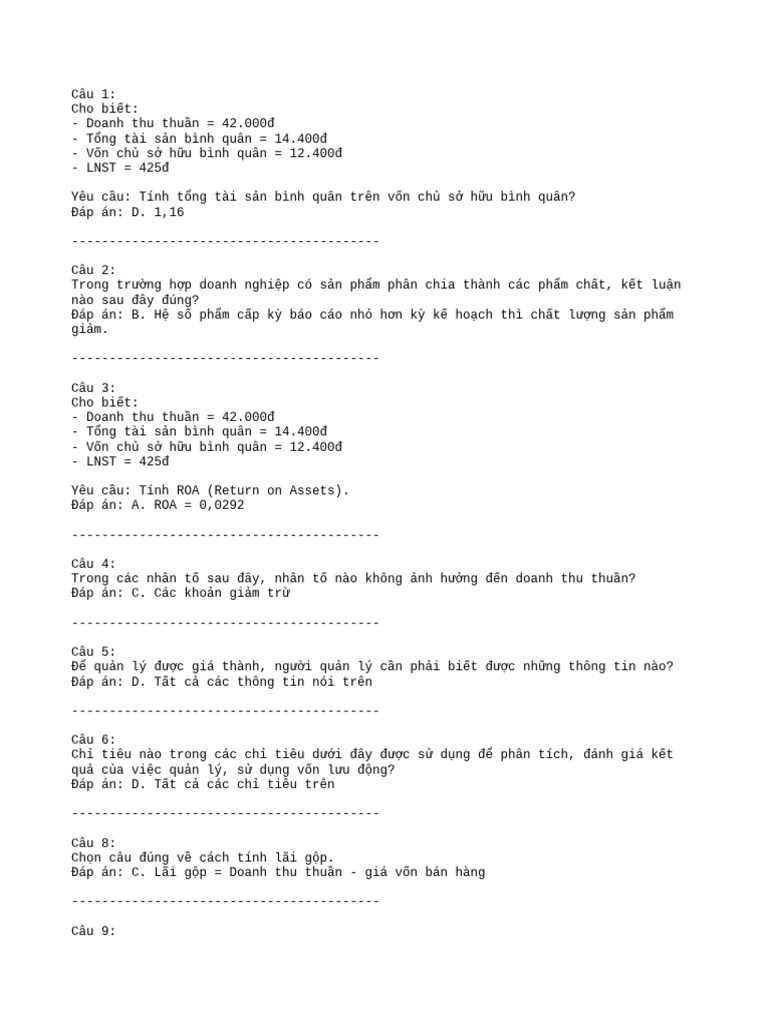 Question and Answer Document | PDF