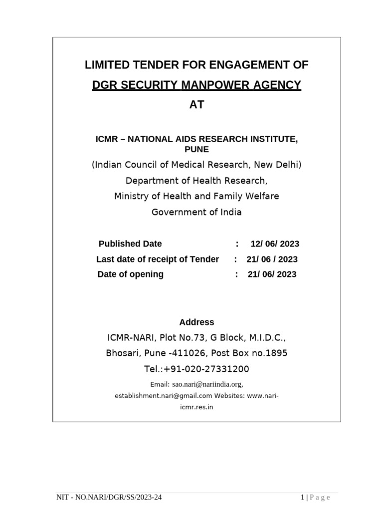 DGR Contract of Drde Nagpur | PDF | Employment | Wage