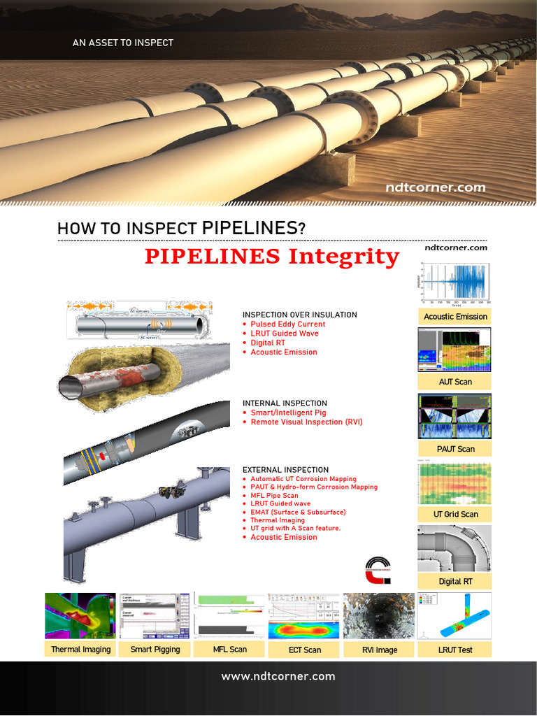 Pipelines Inspection | PDF | Pipe (Fluid Conveyance) | Thermography