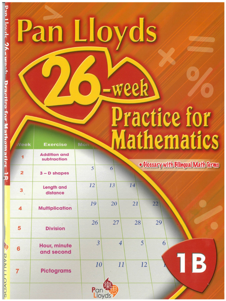 (Eng Math) 26 Weeks Math Workbook (1B) | PDF