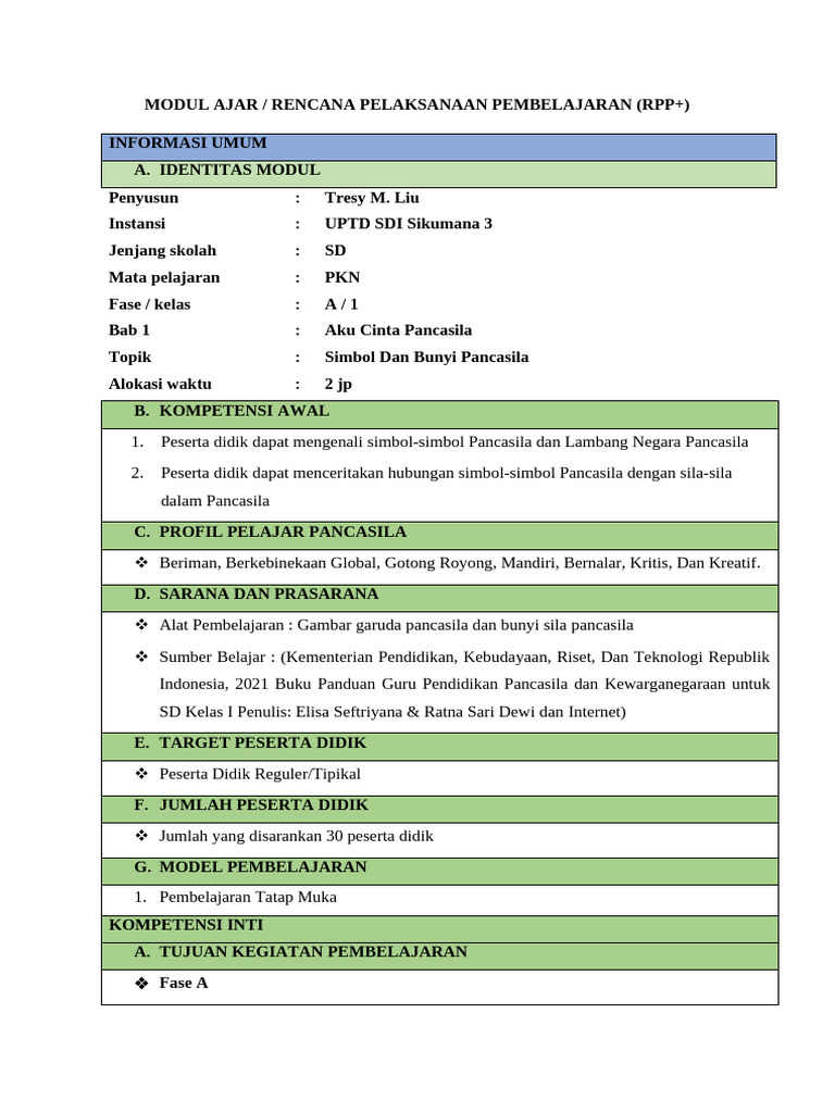Modul PPKN Tresy | PDF