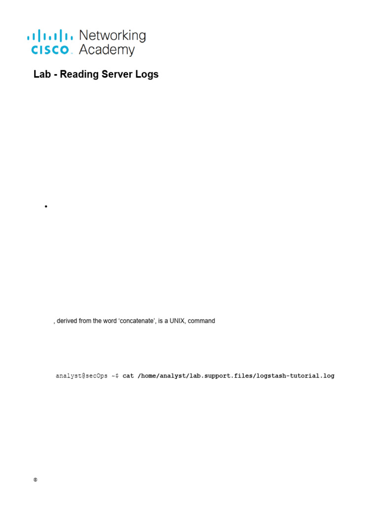 Reading Server Logs Ocariza | PDF | Computer File | Operating System
