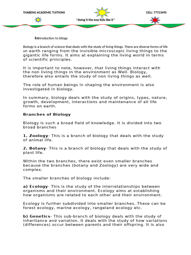 Biology Notes All in One | PDF | Tissue (Biology) | Endoplasmic Reticulum