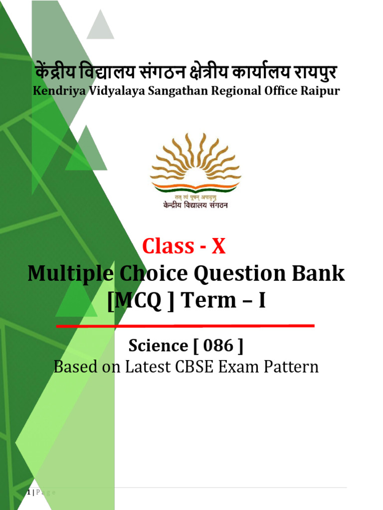 Class XTH Science Question Bank | PDF | Acid | Chlorine
