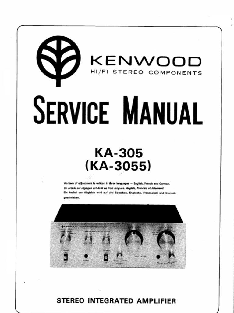 Kenwood Ka-305 3055 SM | PDF