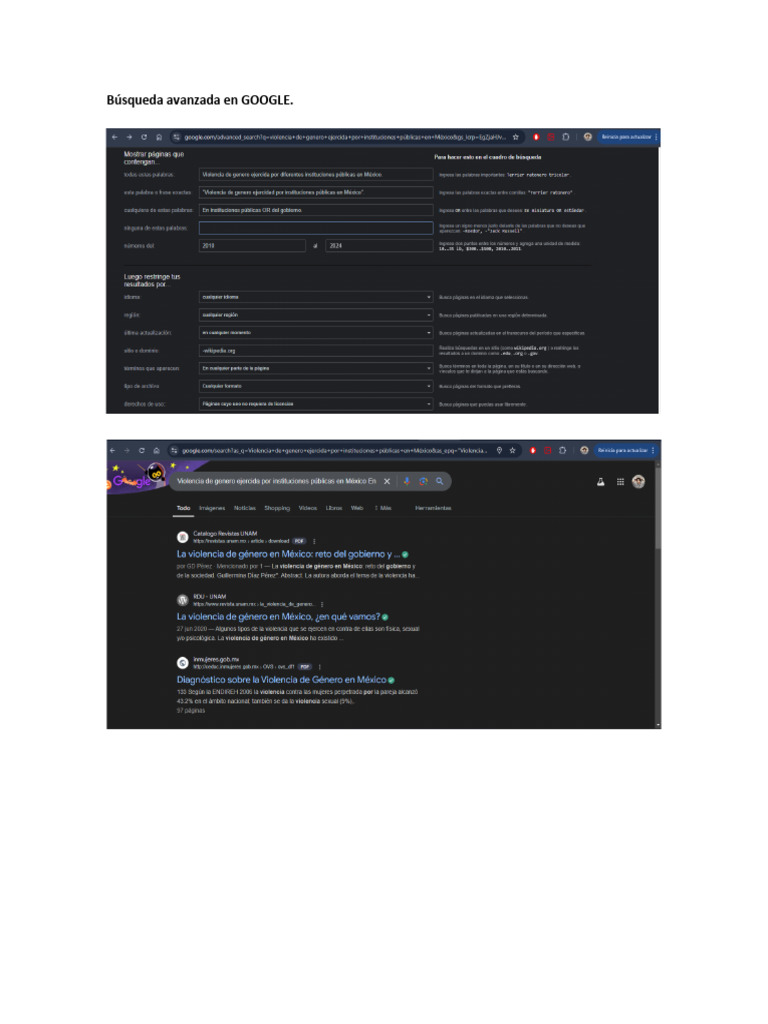 Busquedas Avanzadas | PDF