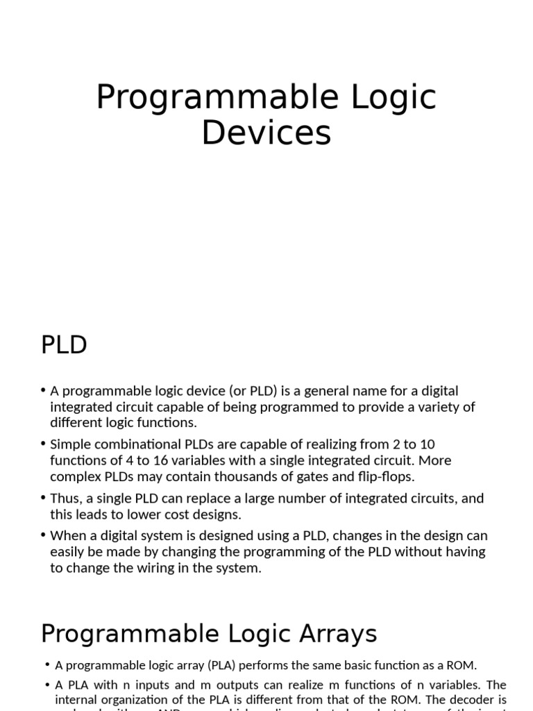 Programmable Logic Devices Pdf Field Programmable Gate Array Logic Gate