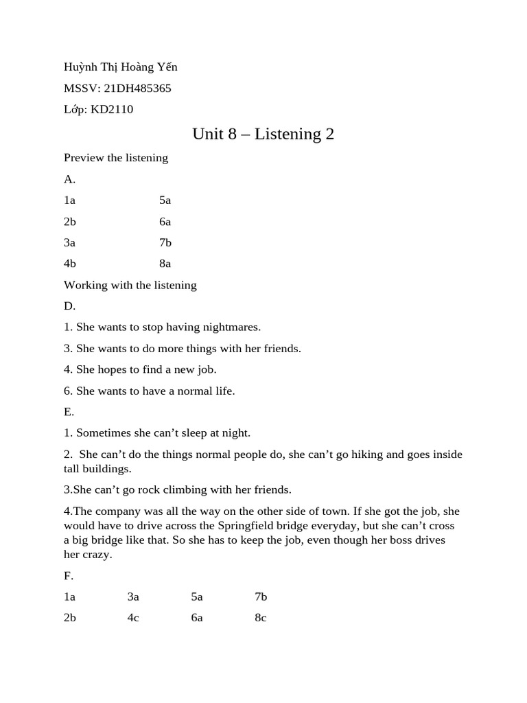 Listening Skills Practice | PDF