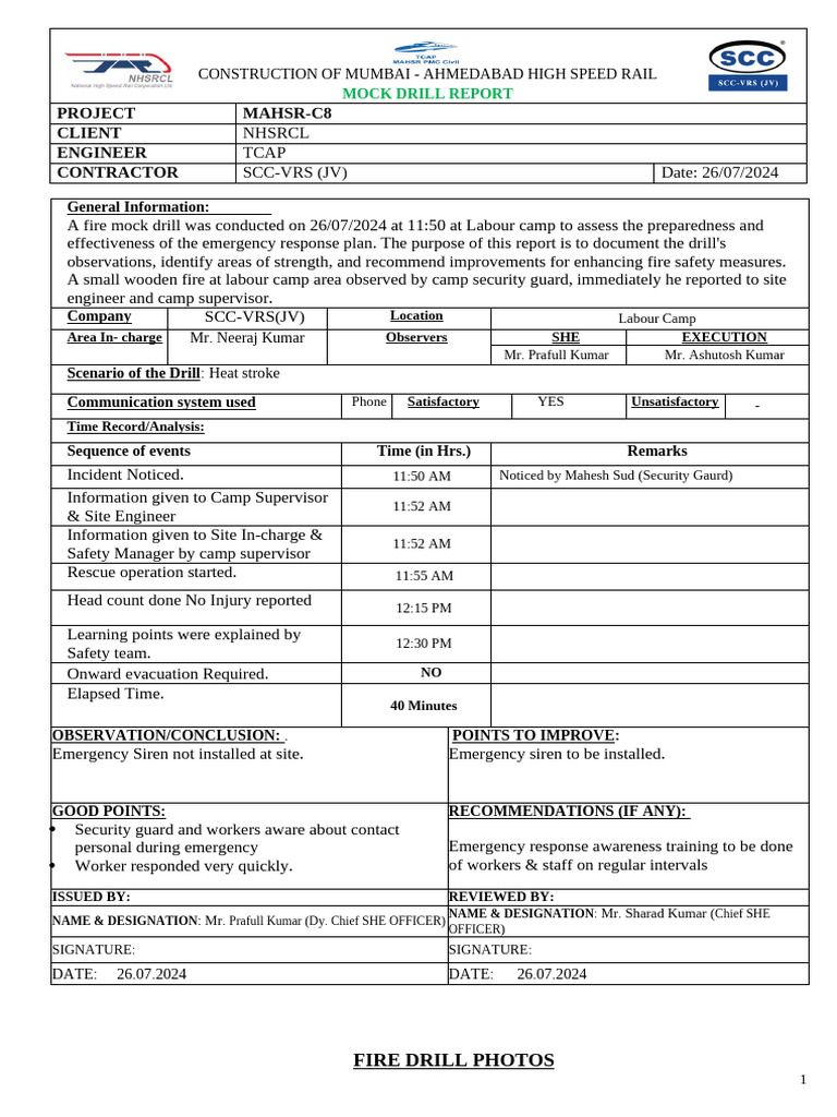 Fire Drill | PDF | Emergency | Public Safety