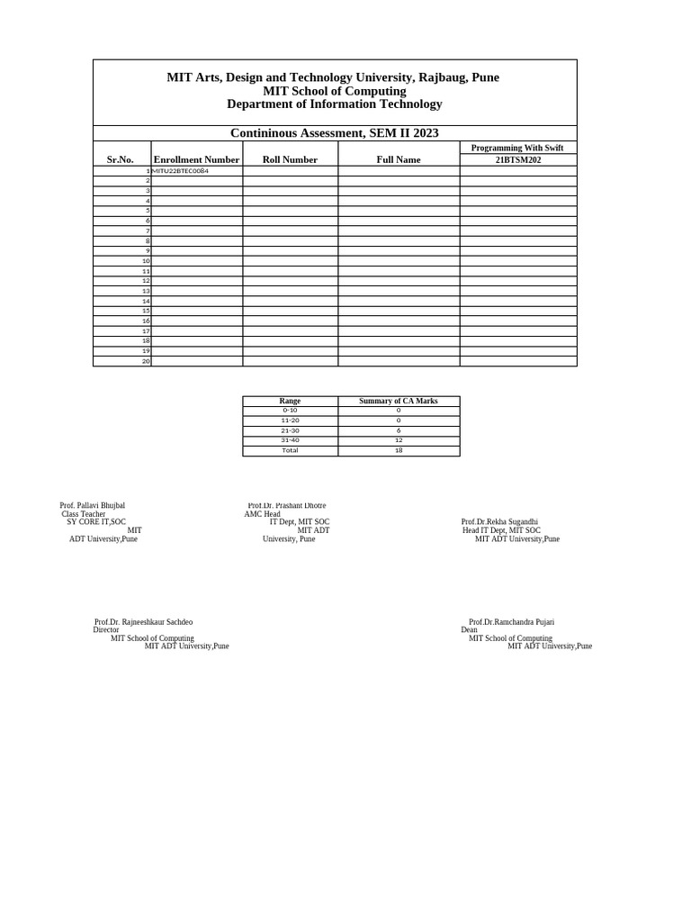 Continous Assessment | PDF